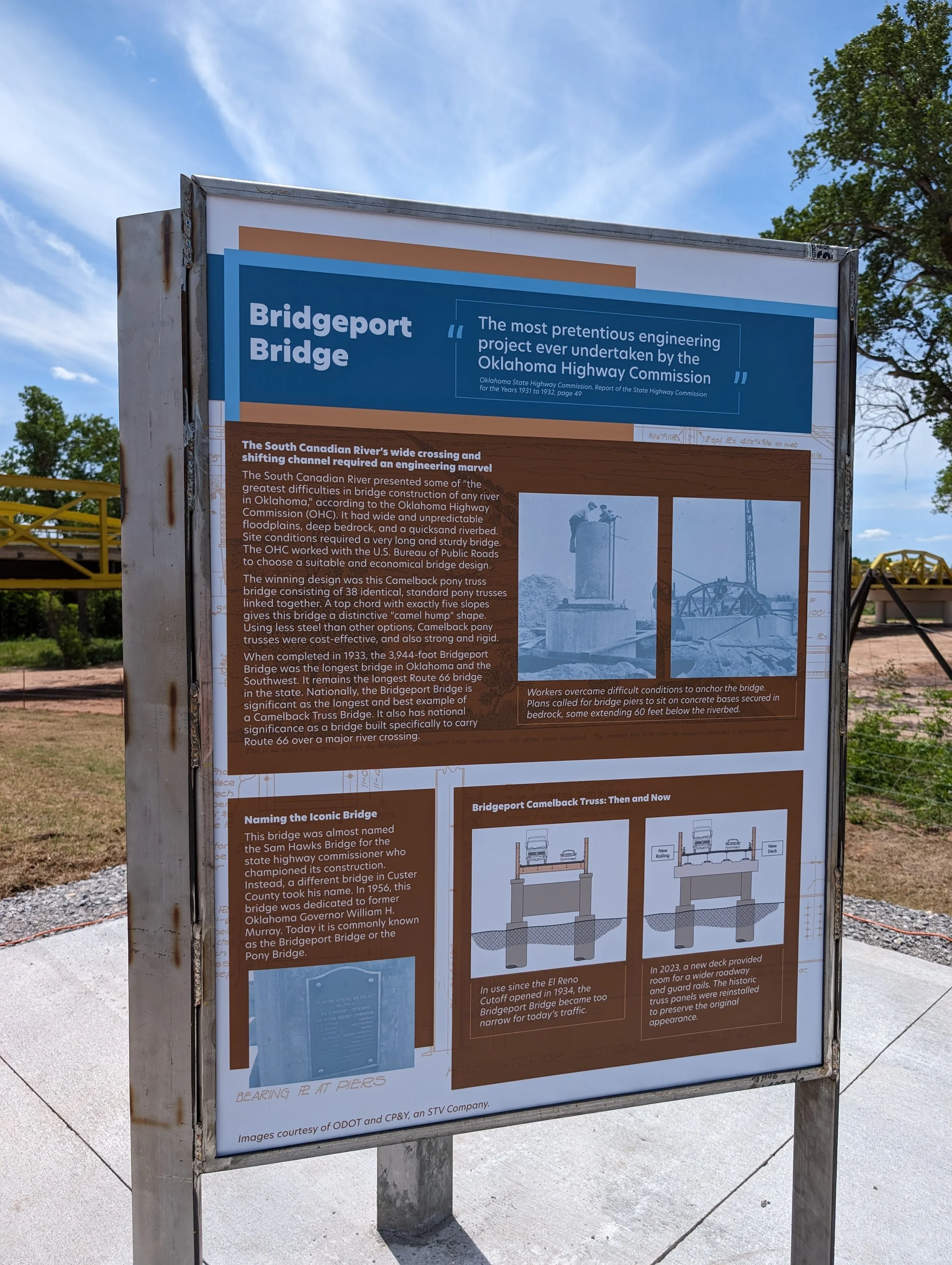 Bridgeport Pony Bridge in Western Oklahoma Reopens — Oklahoma Route 66 ...