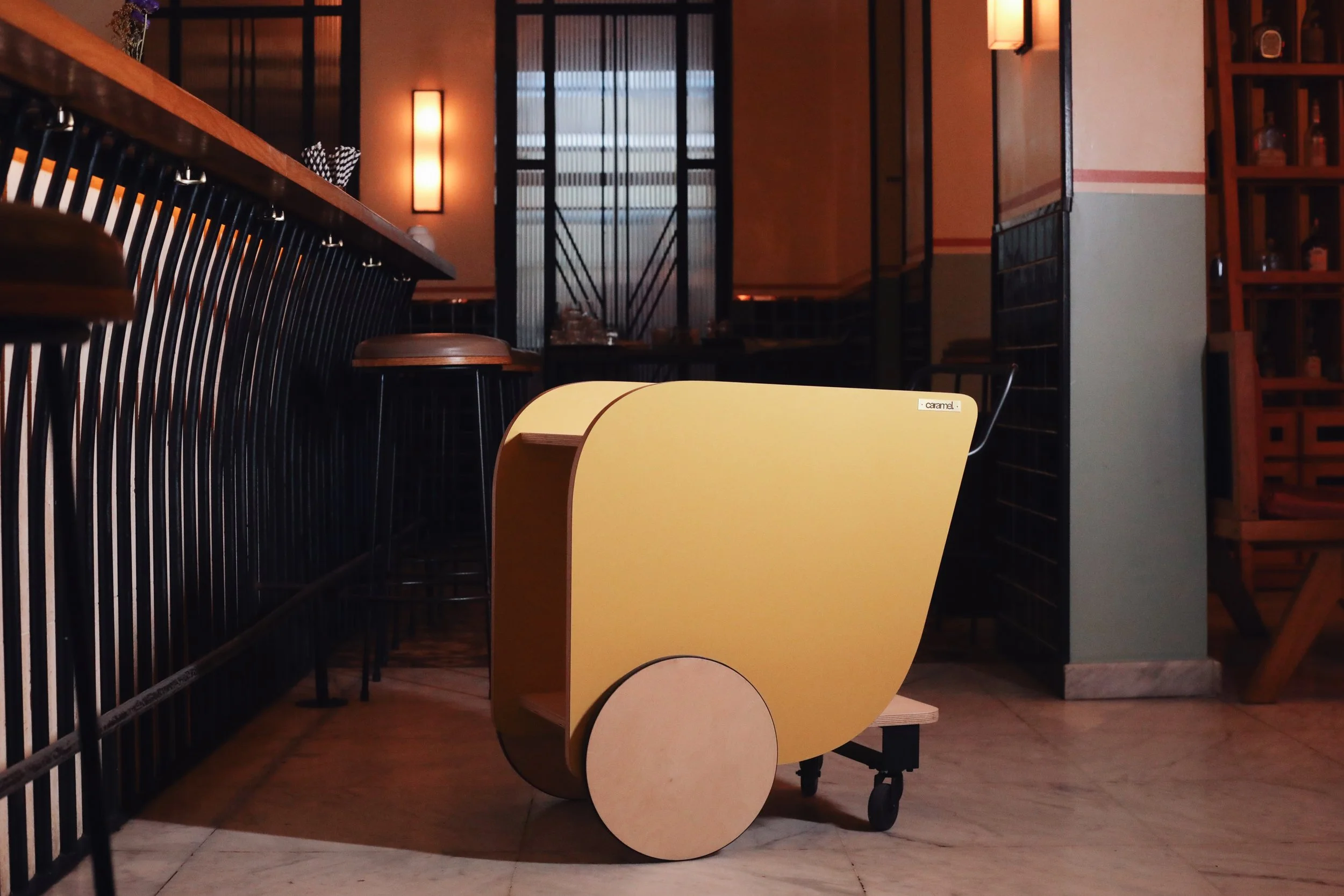 The "HOB" design cart — Studio Caramel - Furniture design and bar carts