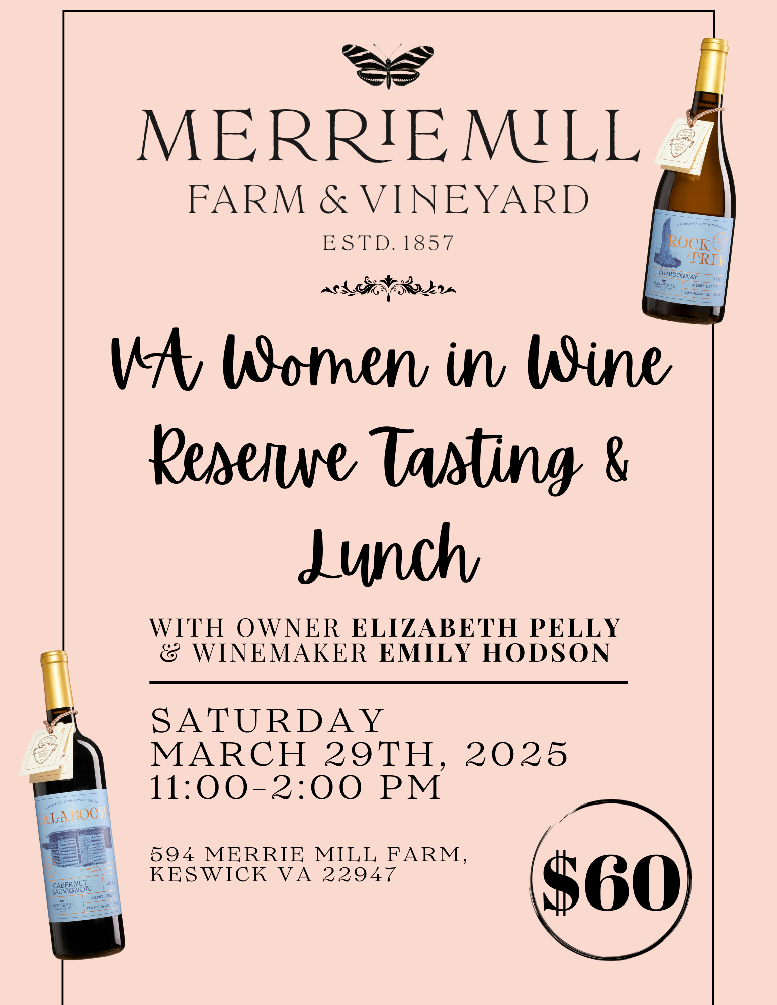 VA Women in Wine Tasting & Lunch with Elizabeth Pelly and Emily Hodson ...