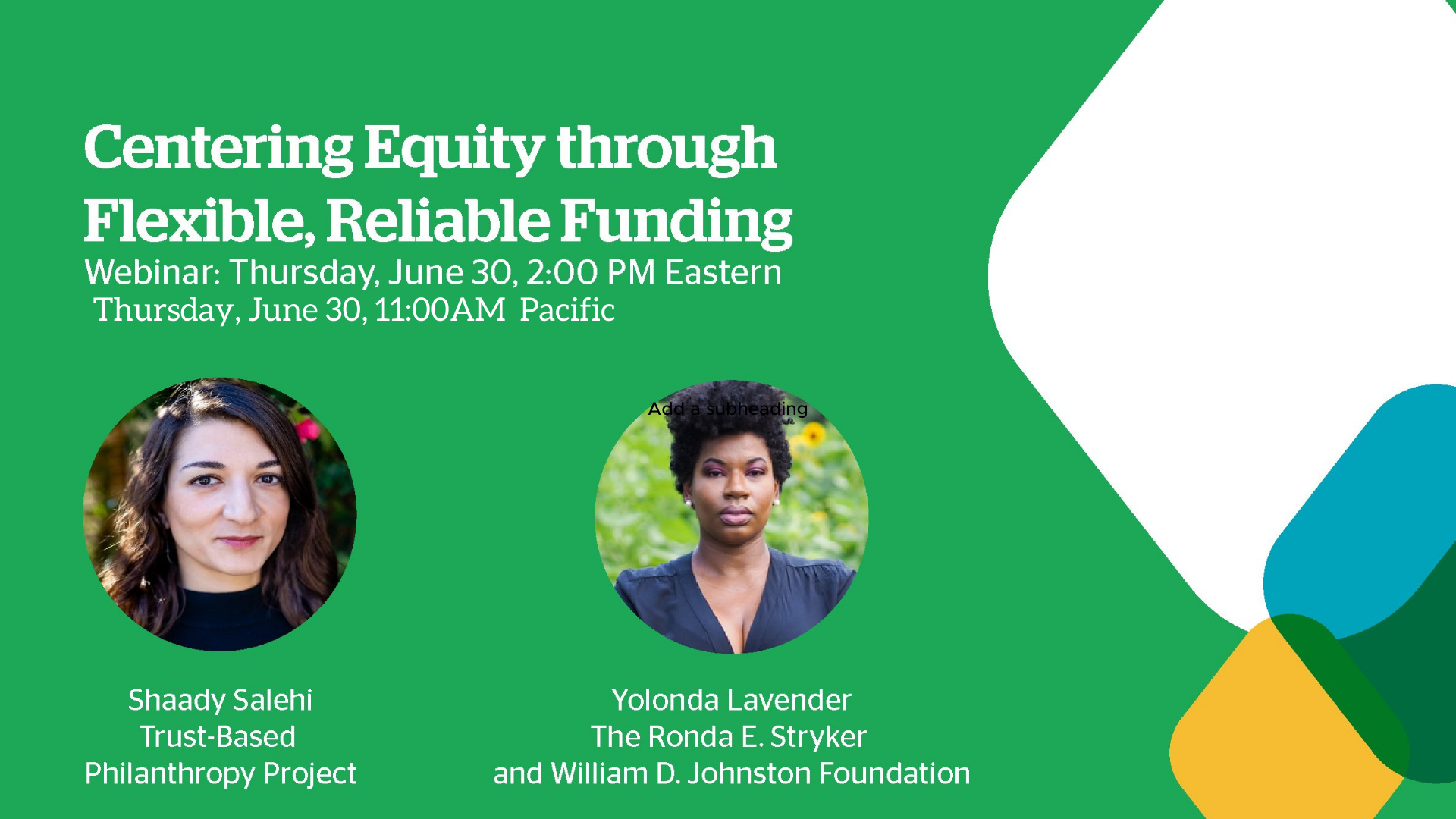 Events — Trust-Based Philanthropy