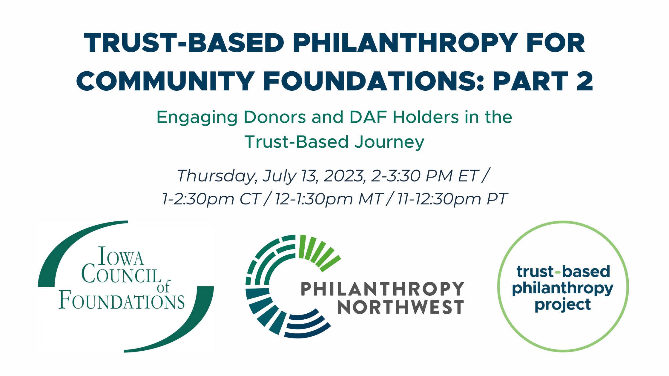 Trust-Based Philanthropy