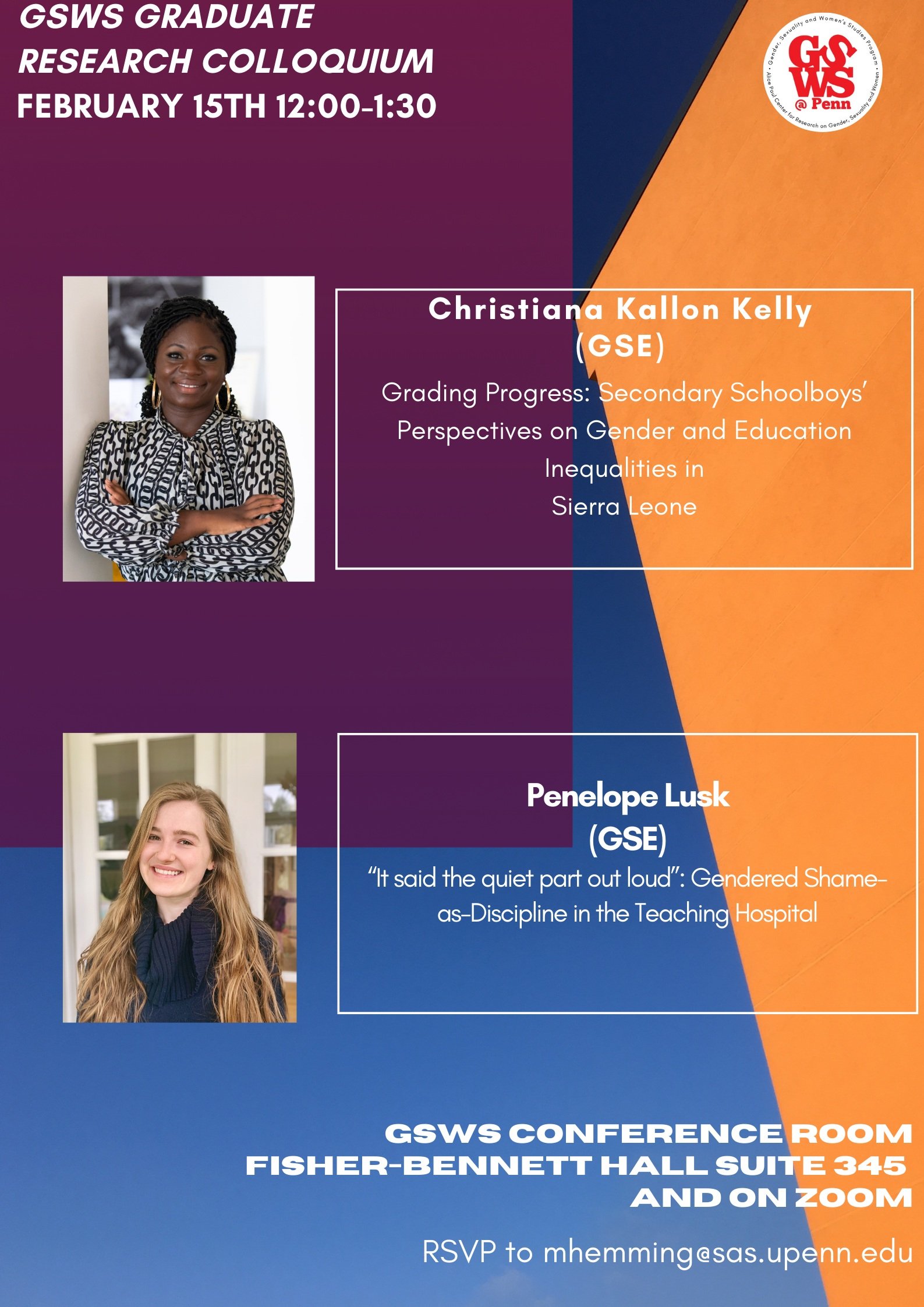 GSWS Research Colloquium Presentation on 2/15 — Christiana Kallon Kelly ...