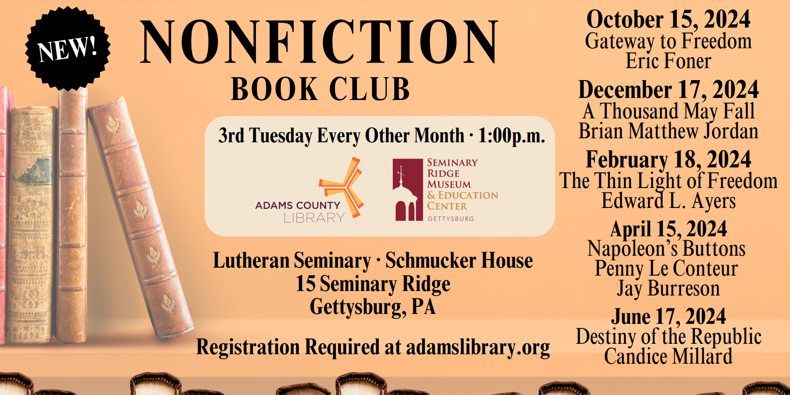 Nonfiction Book Club (with Adams County Library System) — Seminary ...