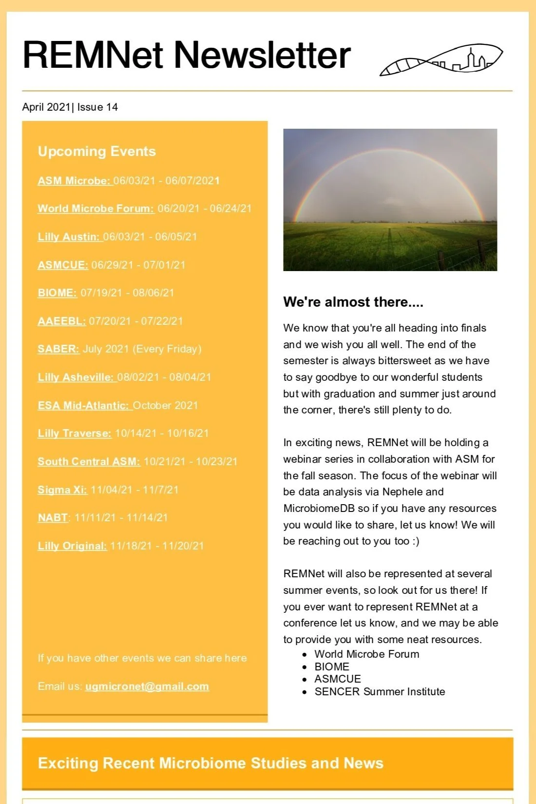 Newsletter — Microbiomes for All