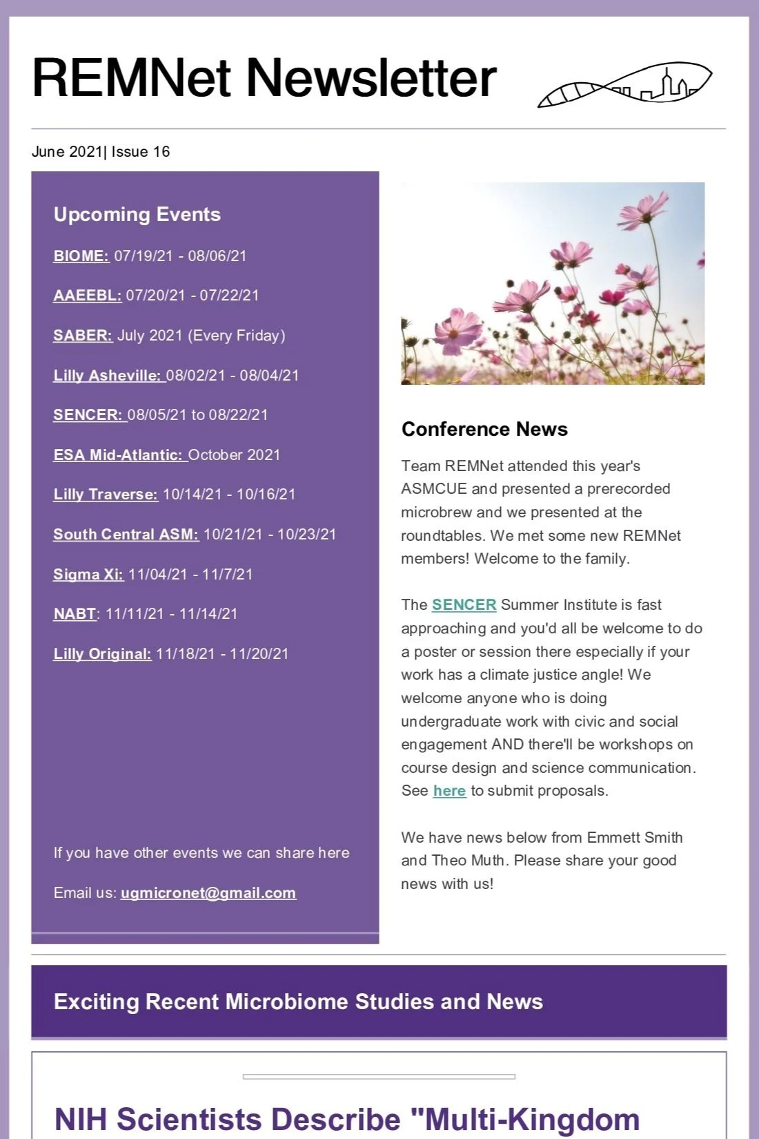 Newsletter — Microbiomes for All