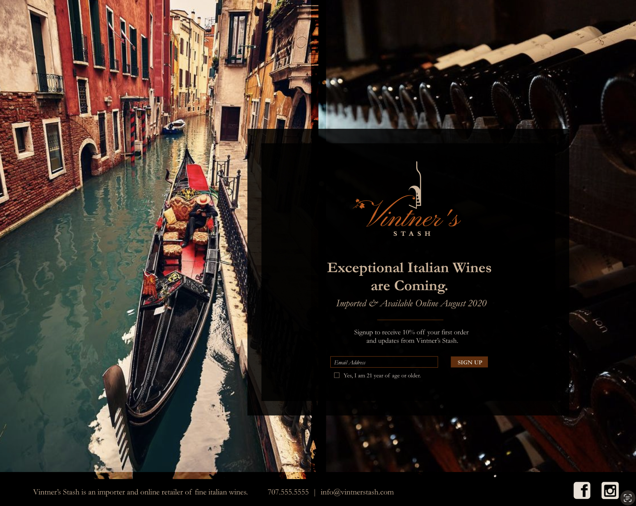 Vintner's Stash Brand Development — Chelsea McKenna Design