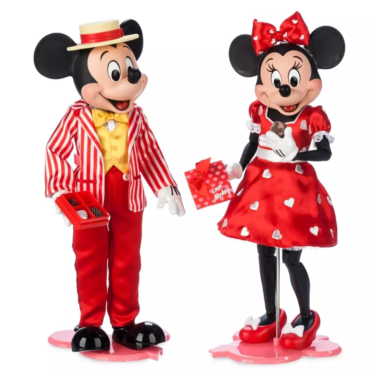 New Mickey Mouse and Minnie Mouse Valentine’s Day Limited Edition Doll Set on shopDisney — EXTRA ...