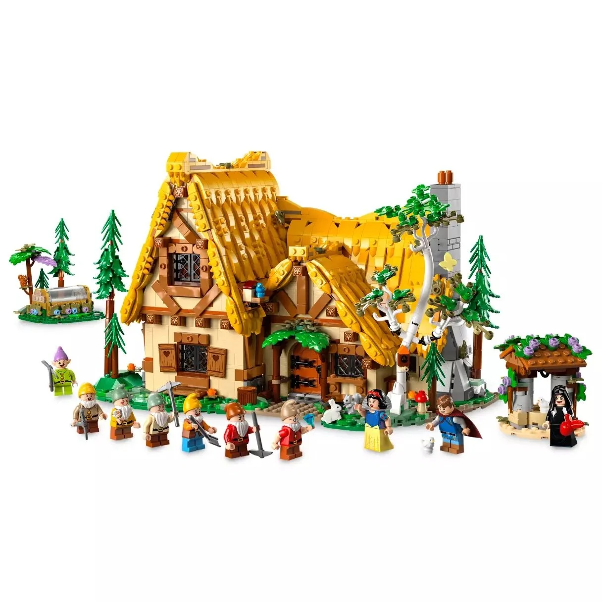 New LEGO Snow White and the Seven Dwarfs’ Cottage on Disney Store ...