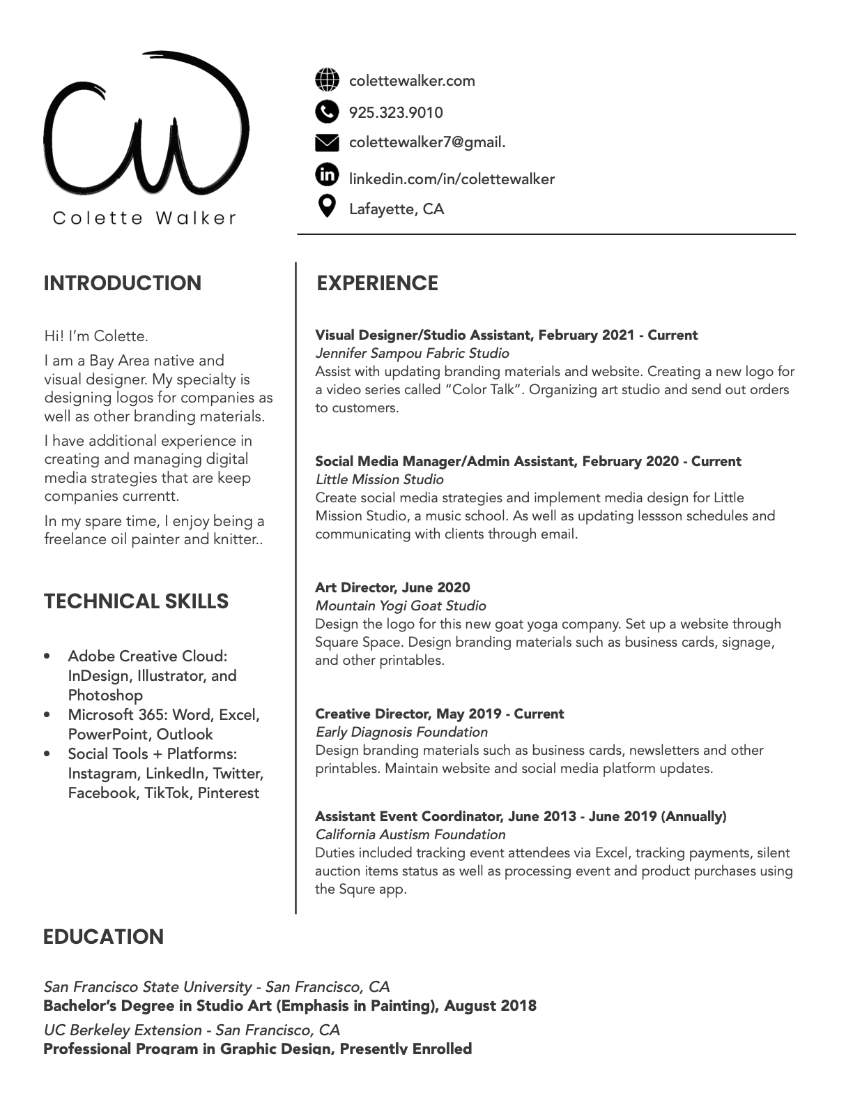 About — Colette Walker