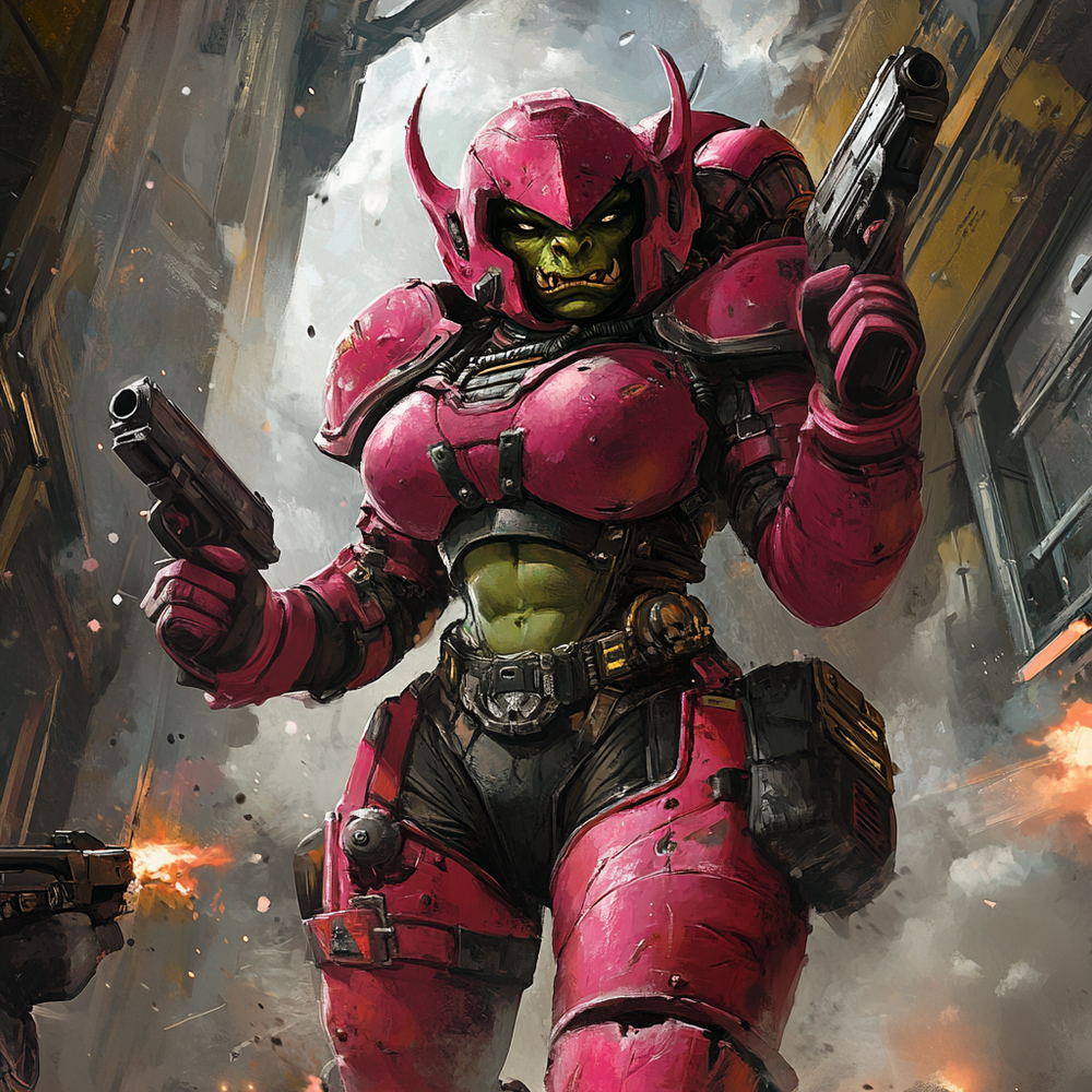 Des Orc Heroes Artwork Menu — Planet Warz 5000
