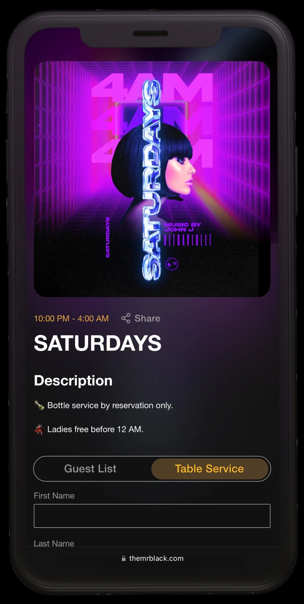 Mr. Black | The Best Nightclub & Bar Management Software