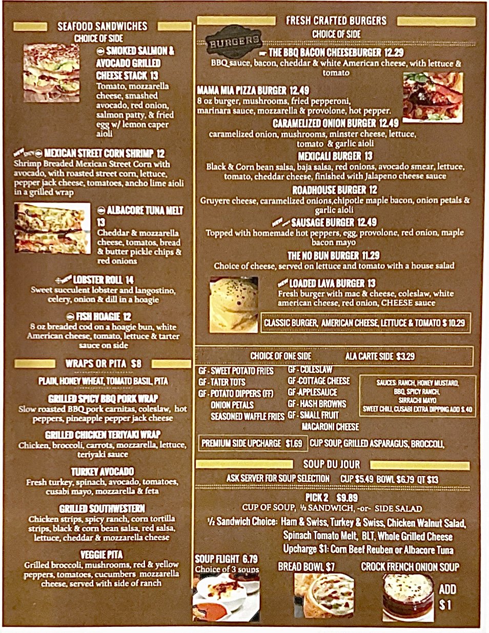 Menu — Samantha's on Portage