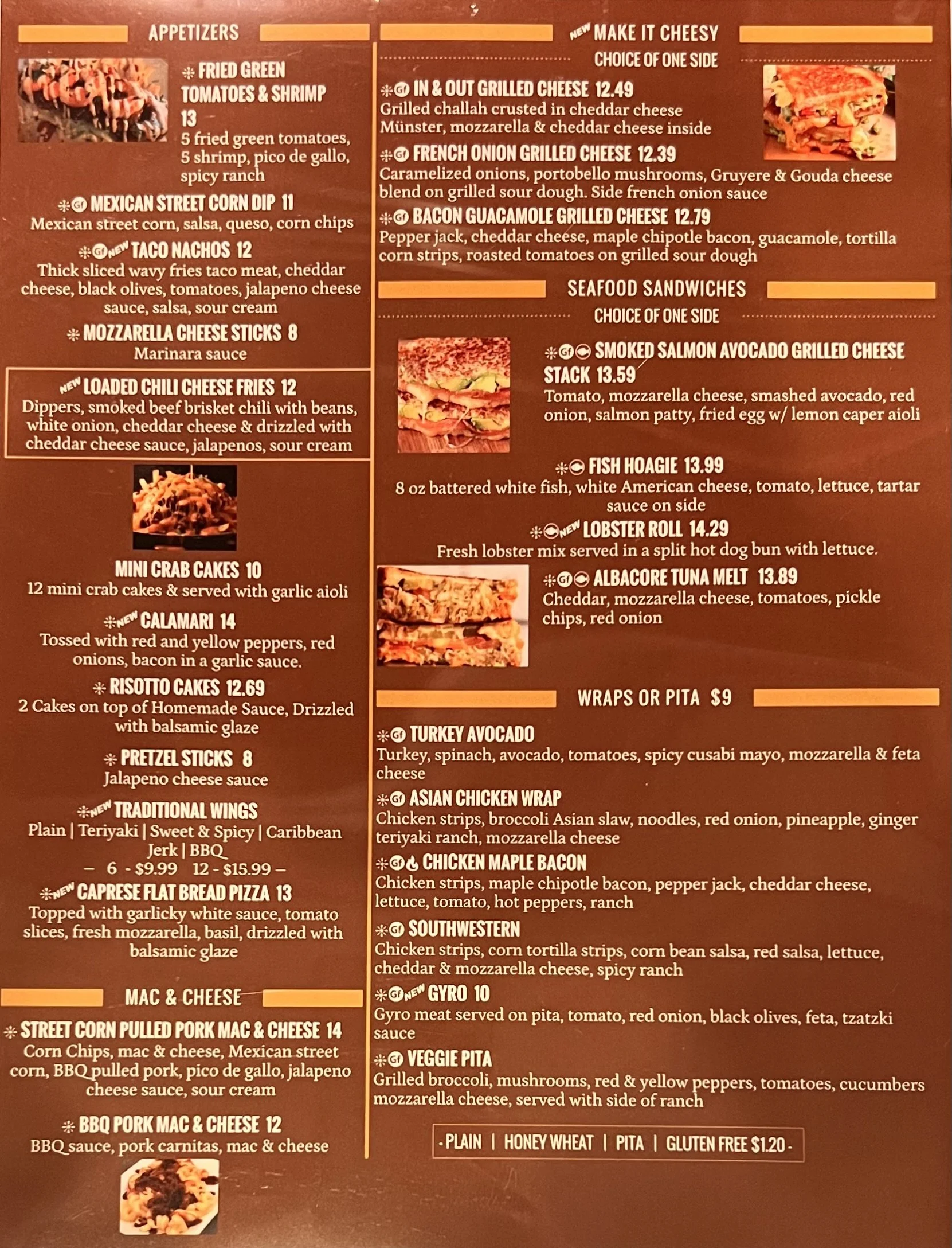 Menu — Samantha's on Portage