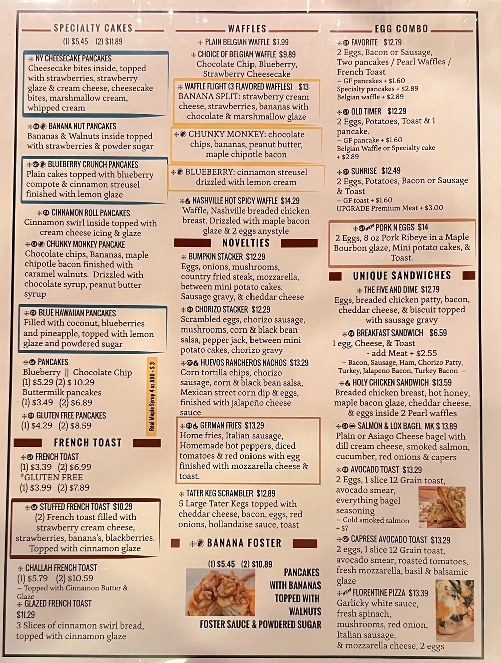 Menu — Samantha's on Portage