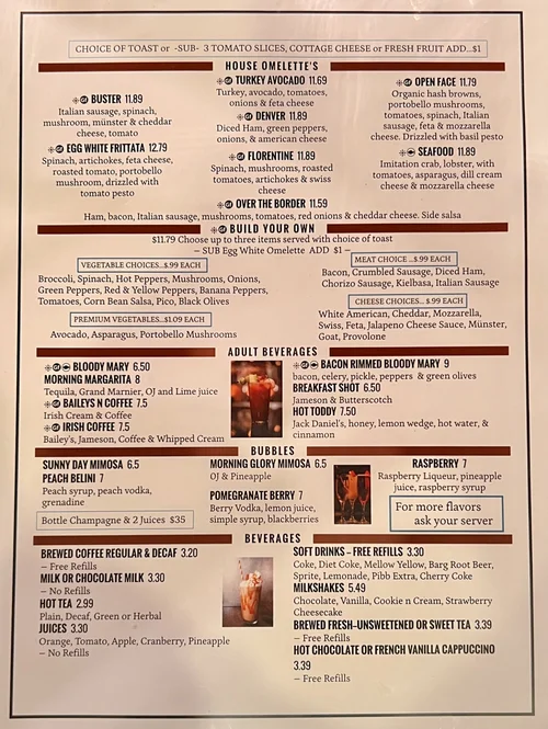 Menu — Samantha's on Portage