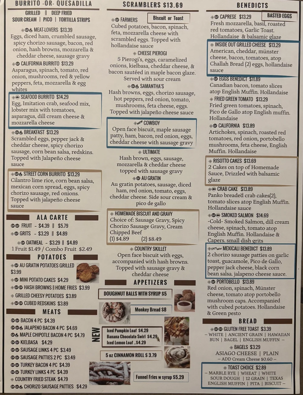 Menu — Samantha's on Portage