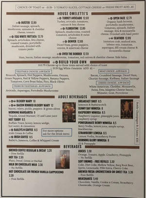 Menu — Samantha's on Portage