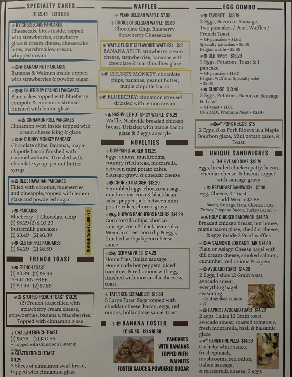 Menu — Samantha's on Portage