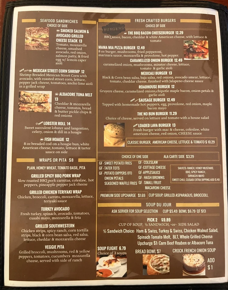 Menu — Samantha's on Portage