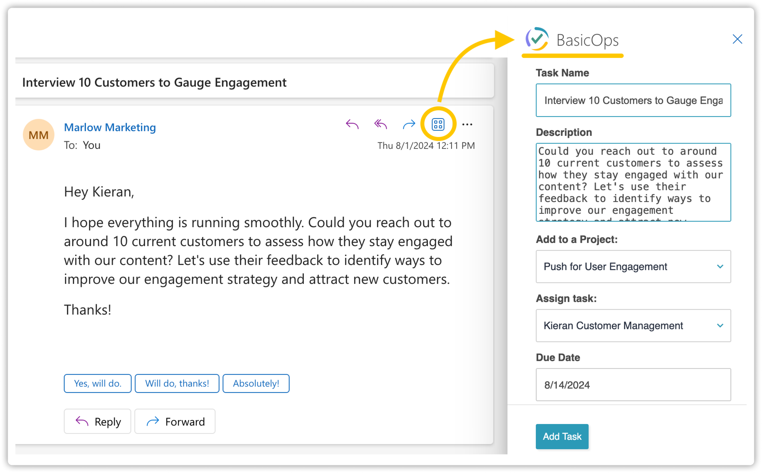 BasicOps for Outlook — BasicOps – All‑in‑One Team Collaboration & Project Management Software