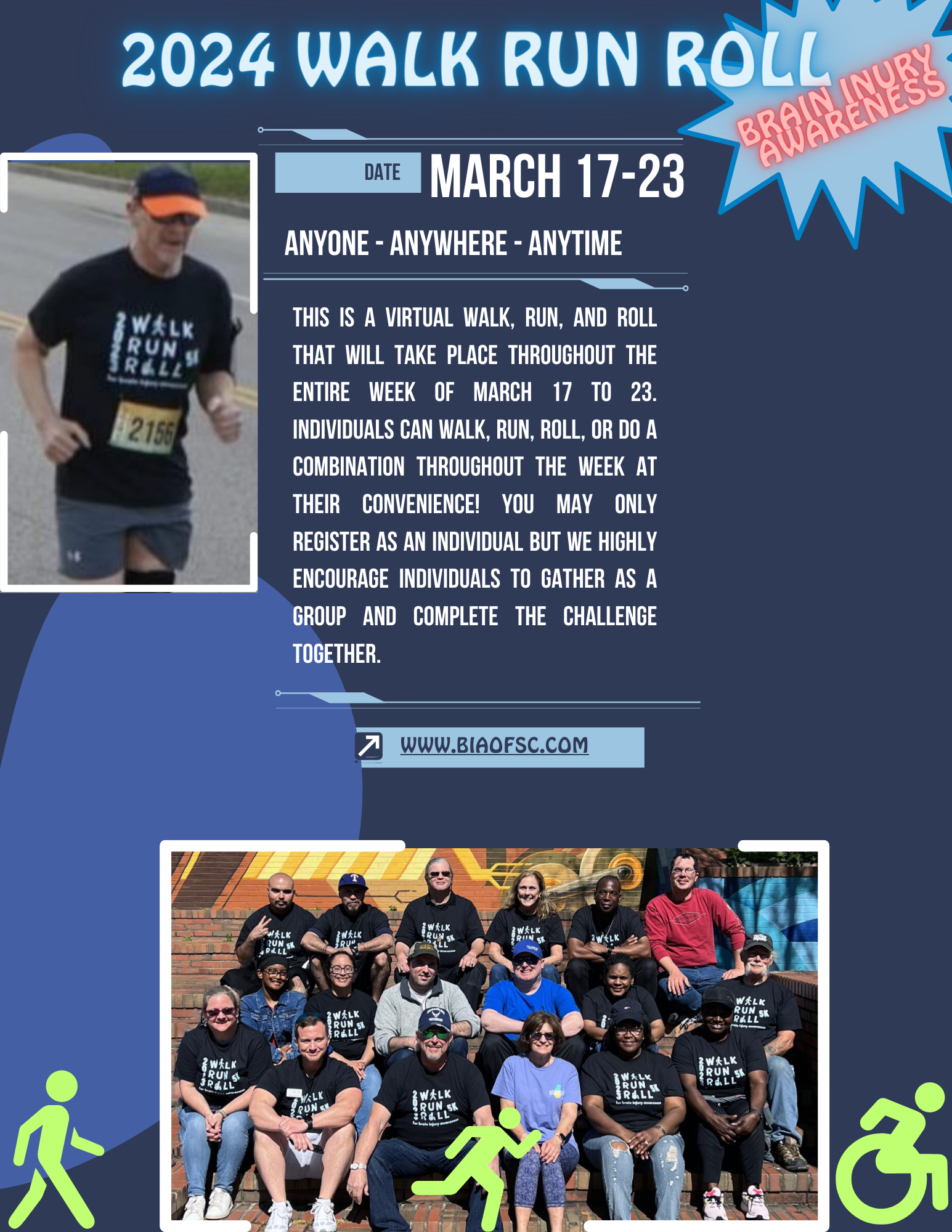 2024 WALK RUN AND ROLL FOR BRAIN INJURY AWARENESS MARCH 17-23 — Brain ...