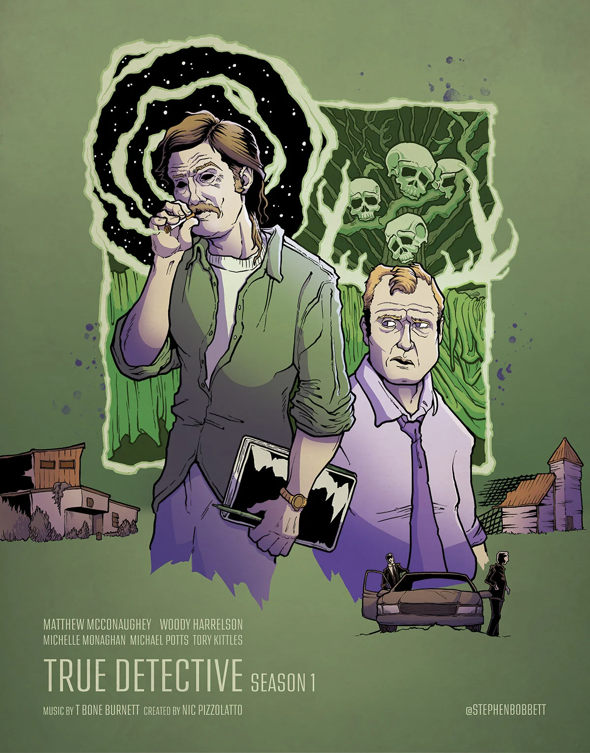 True Detective — Stephen Bobbett - Illustration | Design | Animation