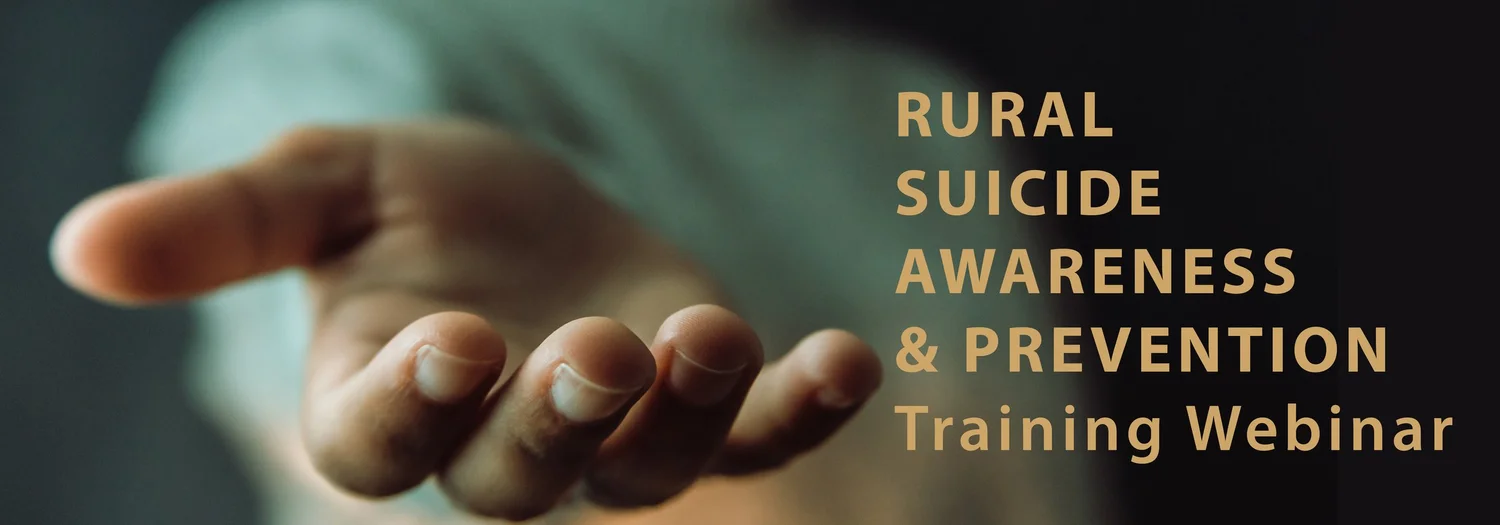 Webinar – Rural Suicide Awareness and Prevention Training Archive ...