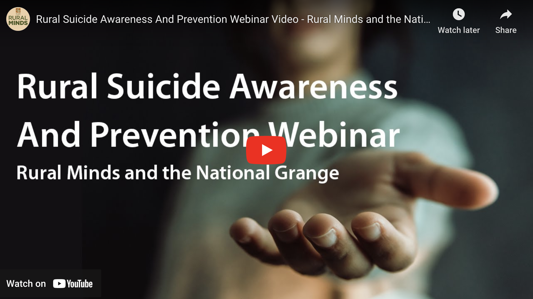 Rural Suicide Awareness And Prevention — Rural Minds