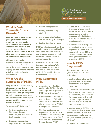 Facts About PTSD — Rural Minds