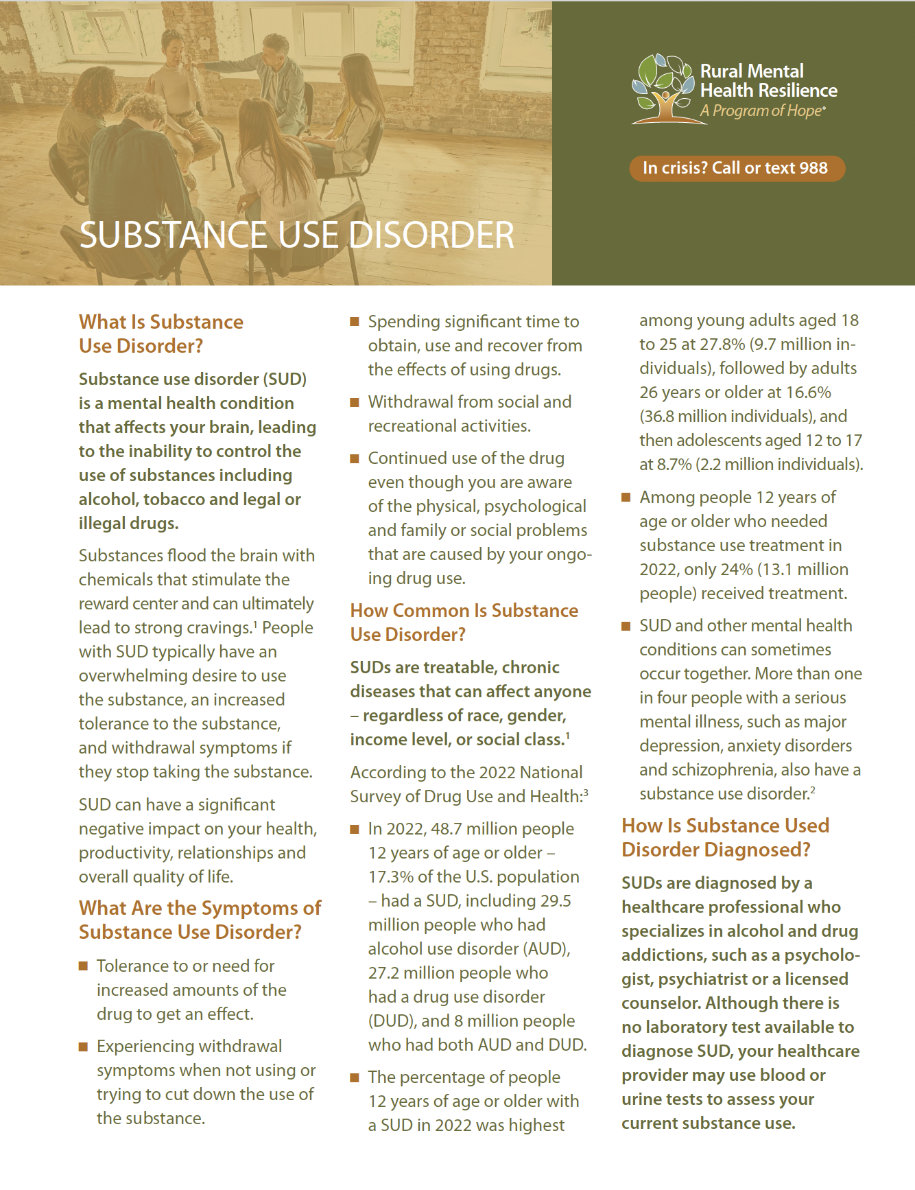 Facts About Substance Use Disorder — Rural Minds