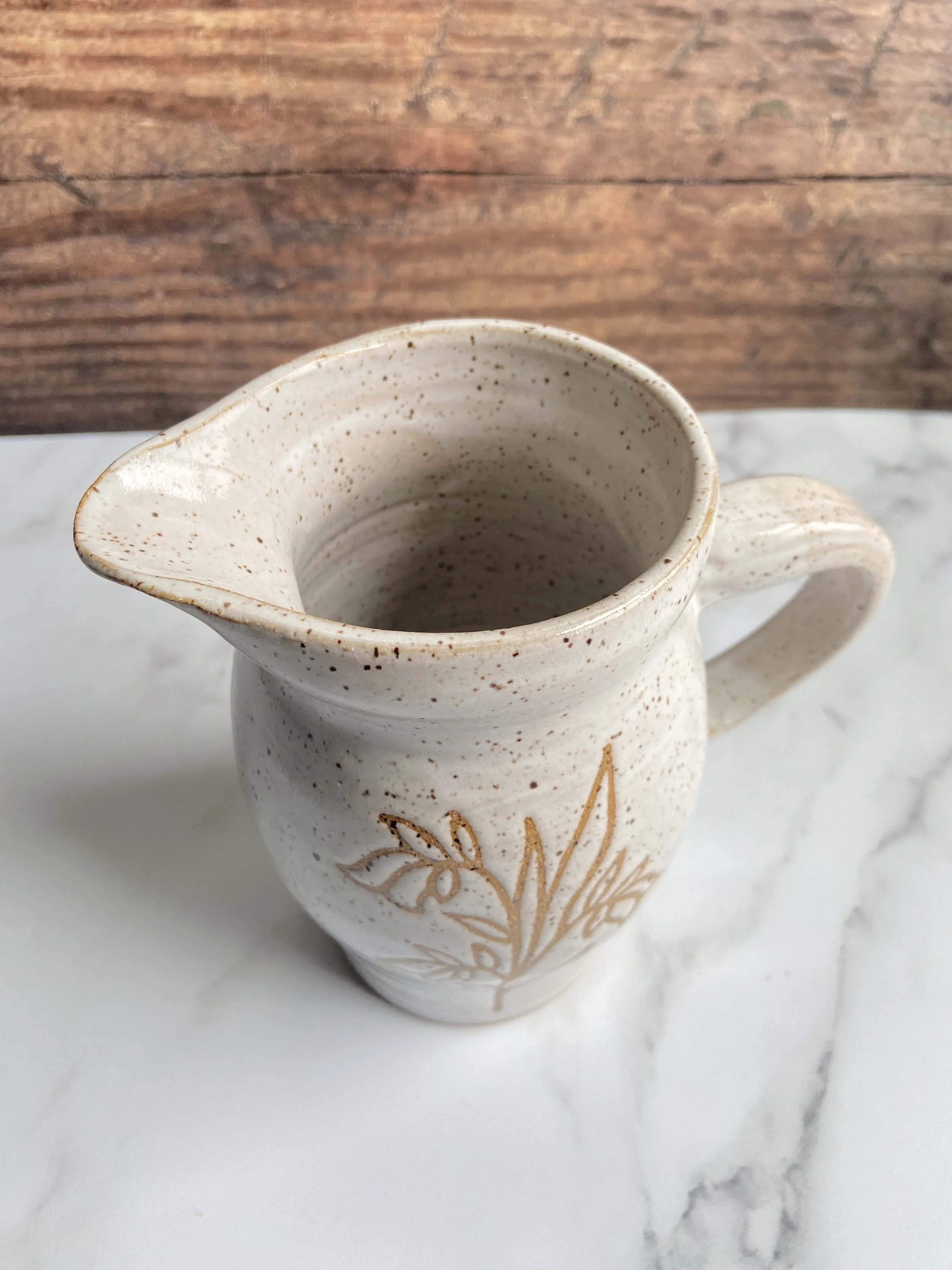 Floral Hand-Painted Pitcher — Holden A Note