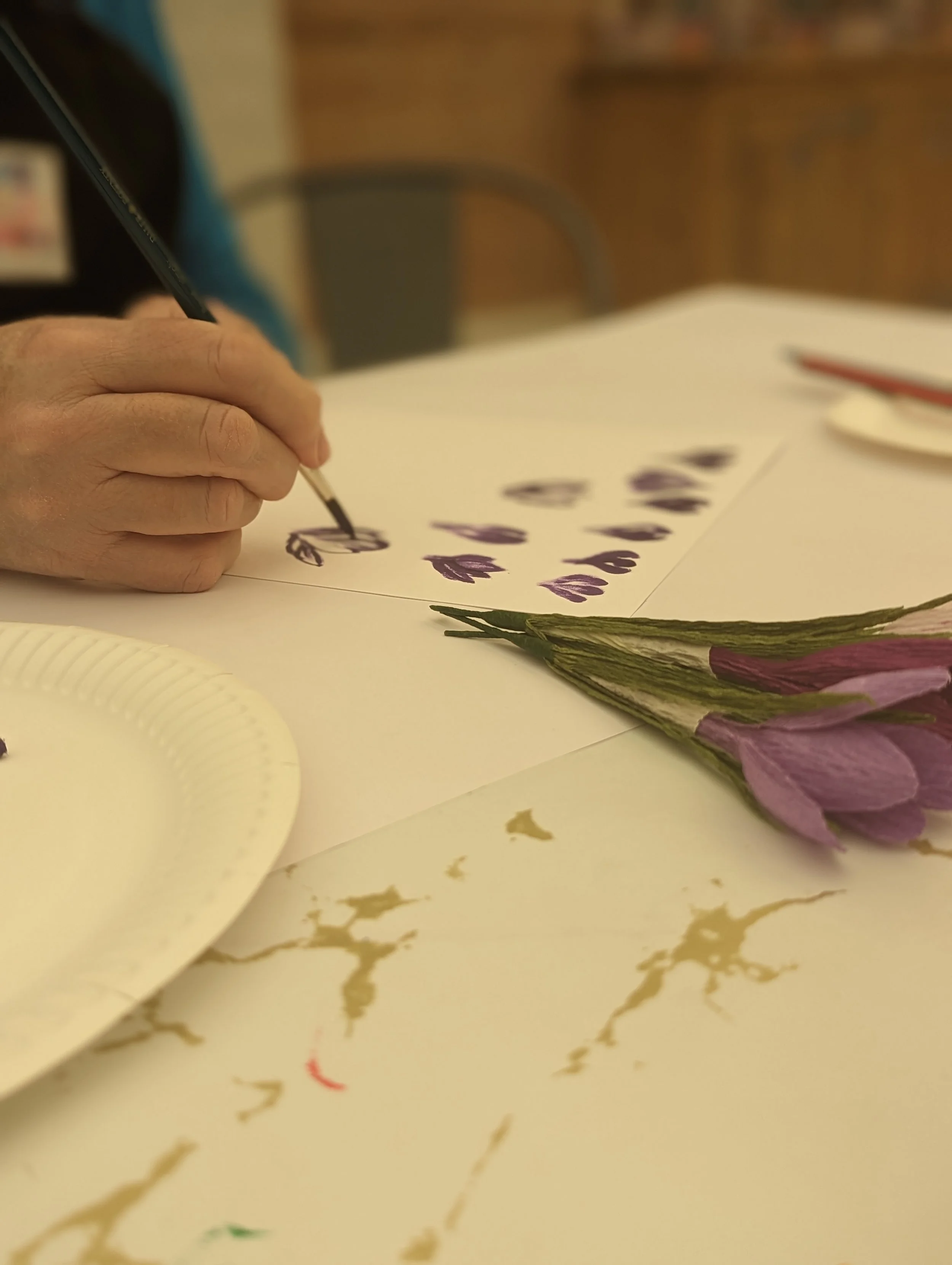 Hand-painted Crocus Pottery Painting Workshop | Leonardslee Gardens