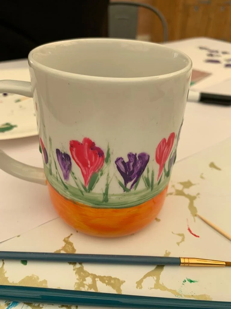 Hand-painted Crocus Pottery Painting Workshop | Leonardslee Gardens
