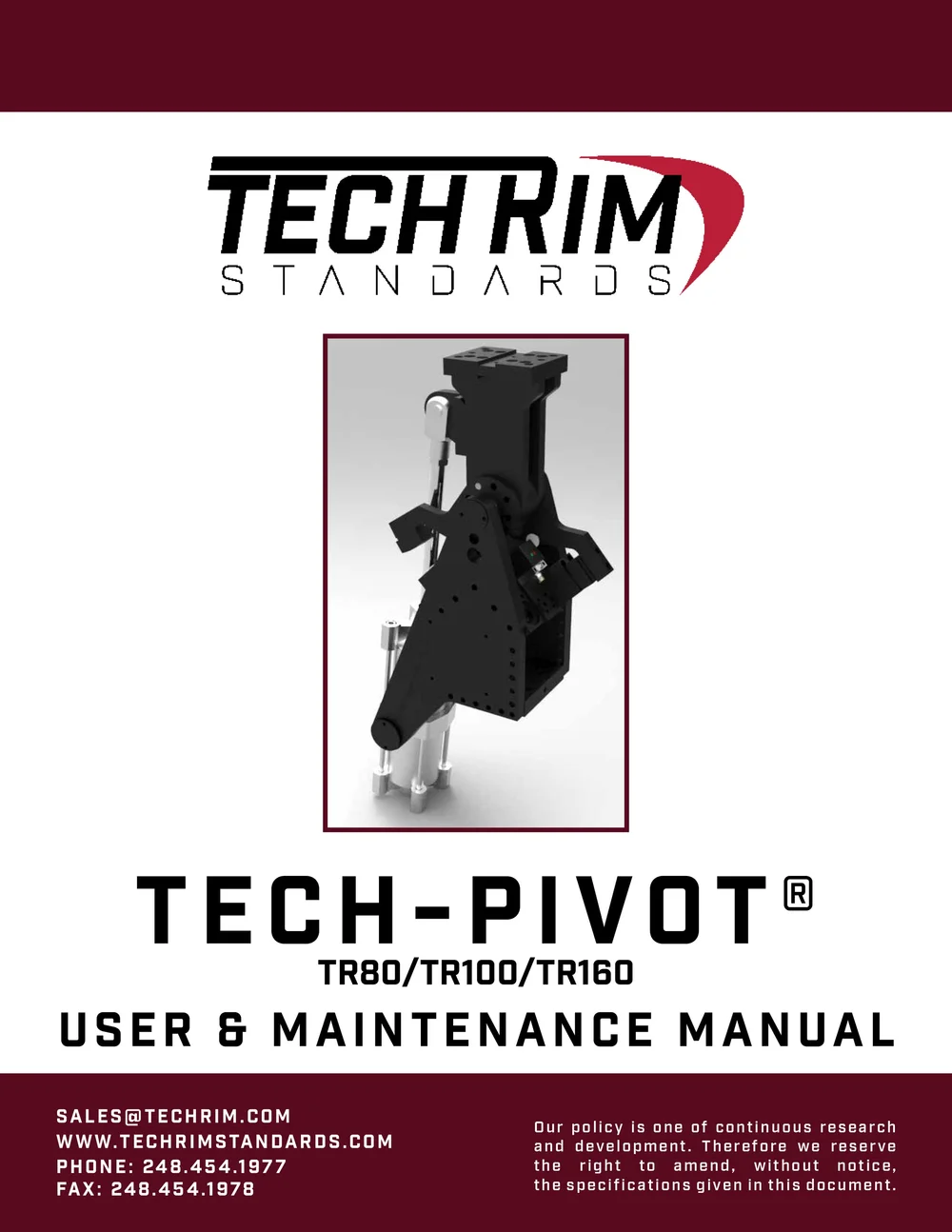 Engineering Services — Tech Rim Standards