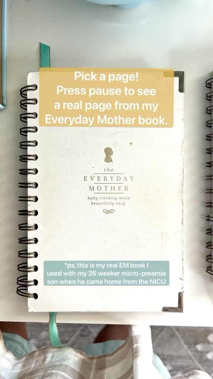 Tour of the Green Everyday Mother Baby Tracking Book — Everyday Mother Blog