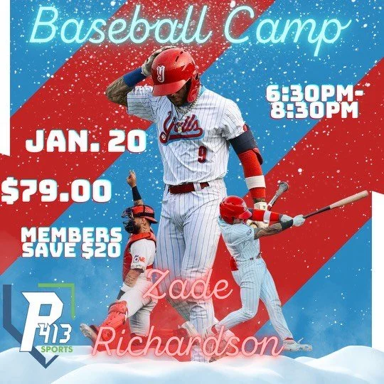 Zade Richardson Baseball Camp — P413 Sports Training Center