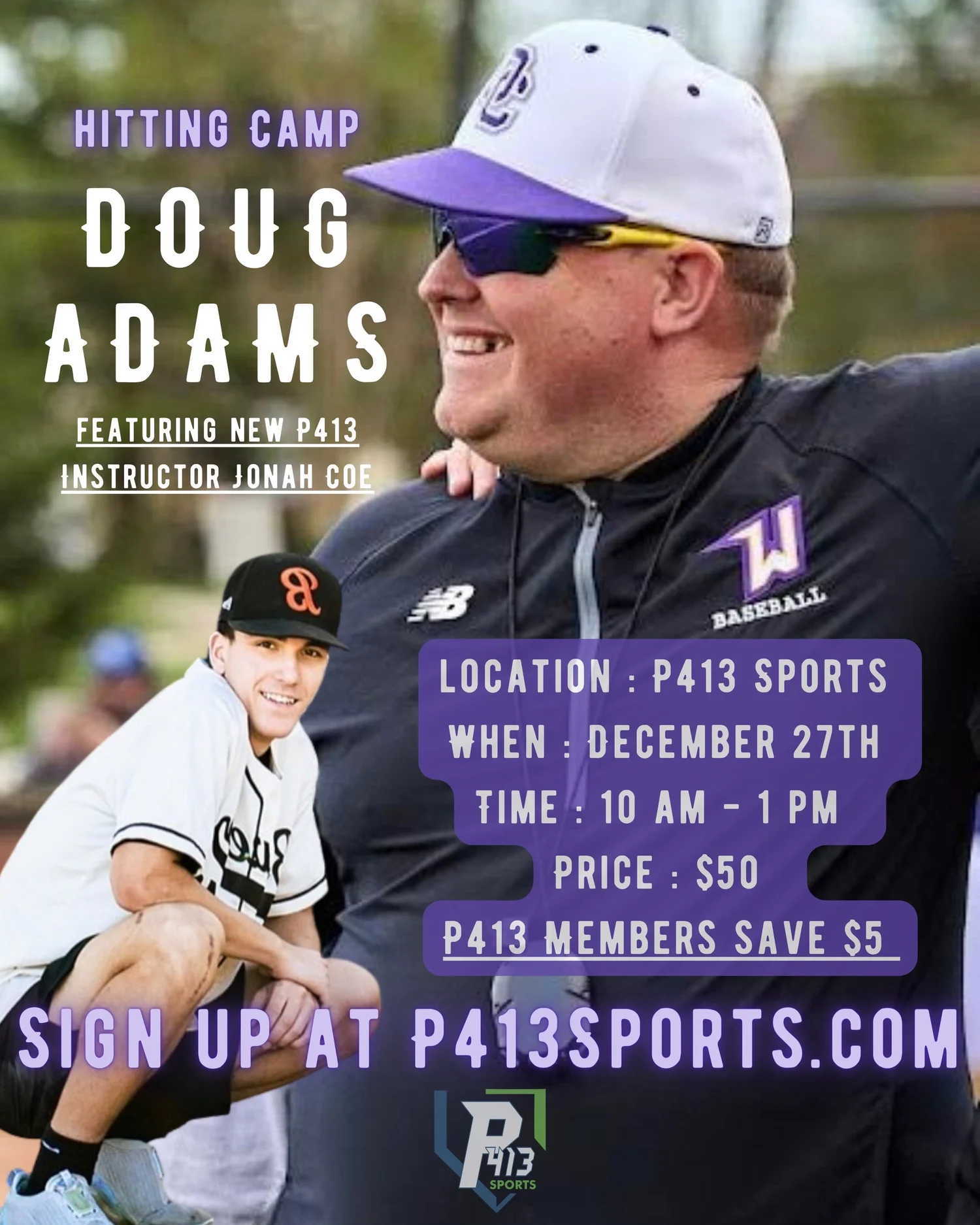 CAMPS / CLINICS / EVENTS — P413 Sports Training Center