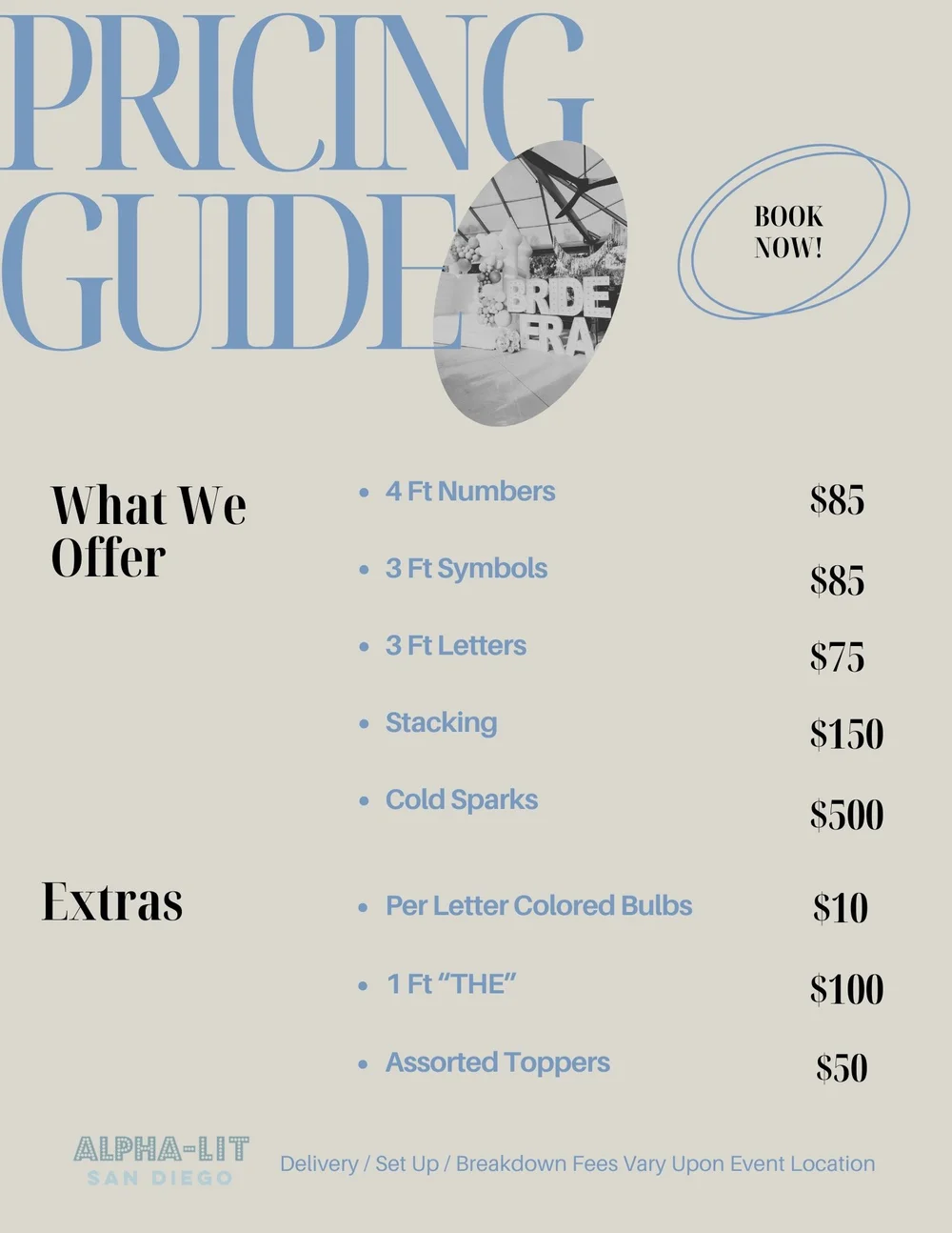 Pricing — Alpha-Lit San Diego