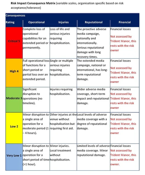 Appendix 2 - Risk Assessment Scales and Descriptors — Archives ...