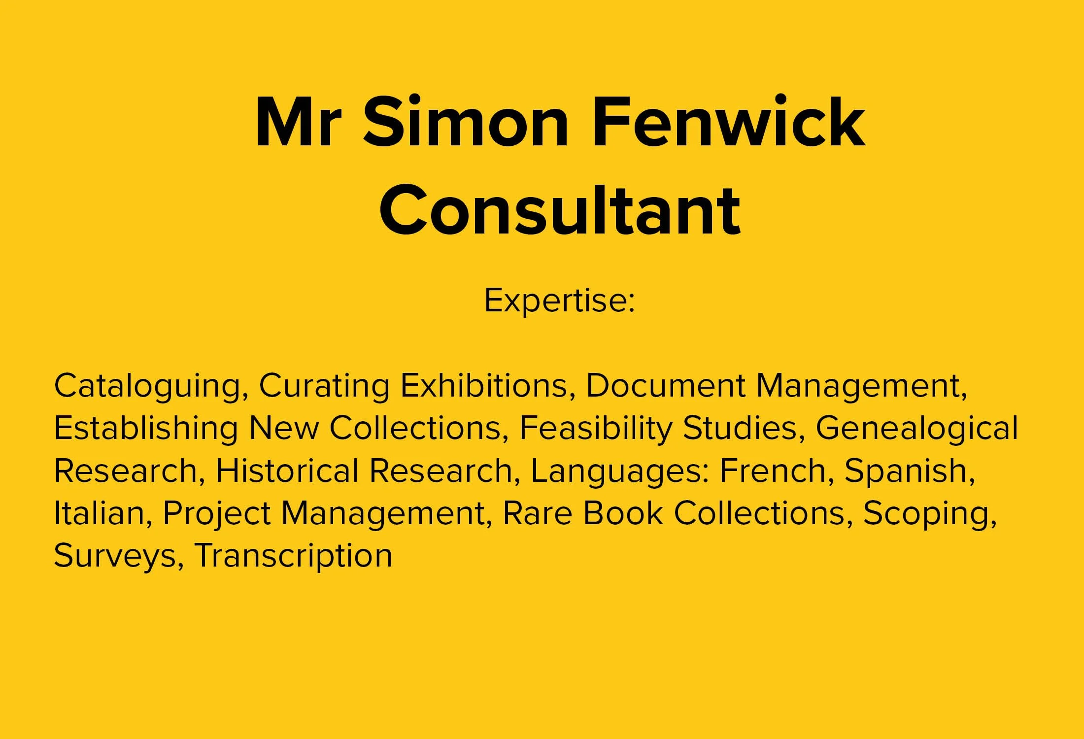 Freelance and Consultancy Directory — Archives & Records Association
