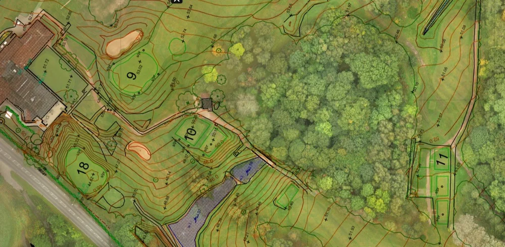 Golf Course Aerial Maps and Measurements - Drone Imagery Services