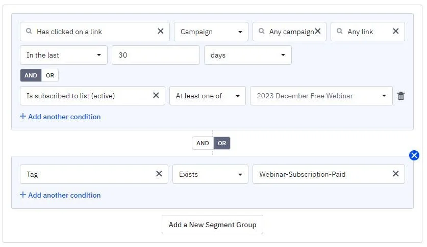 How to create segments in ActiveCampaign — Jacob Monash Email Marketing