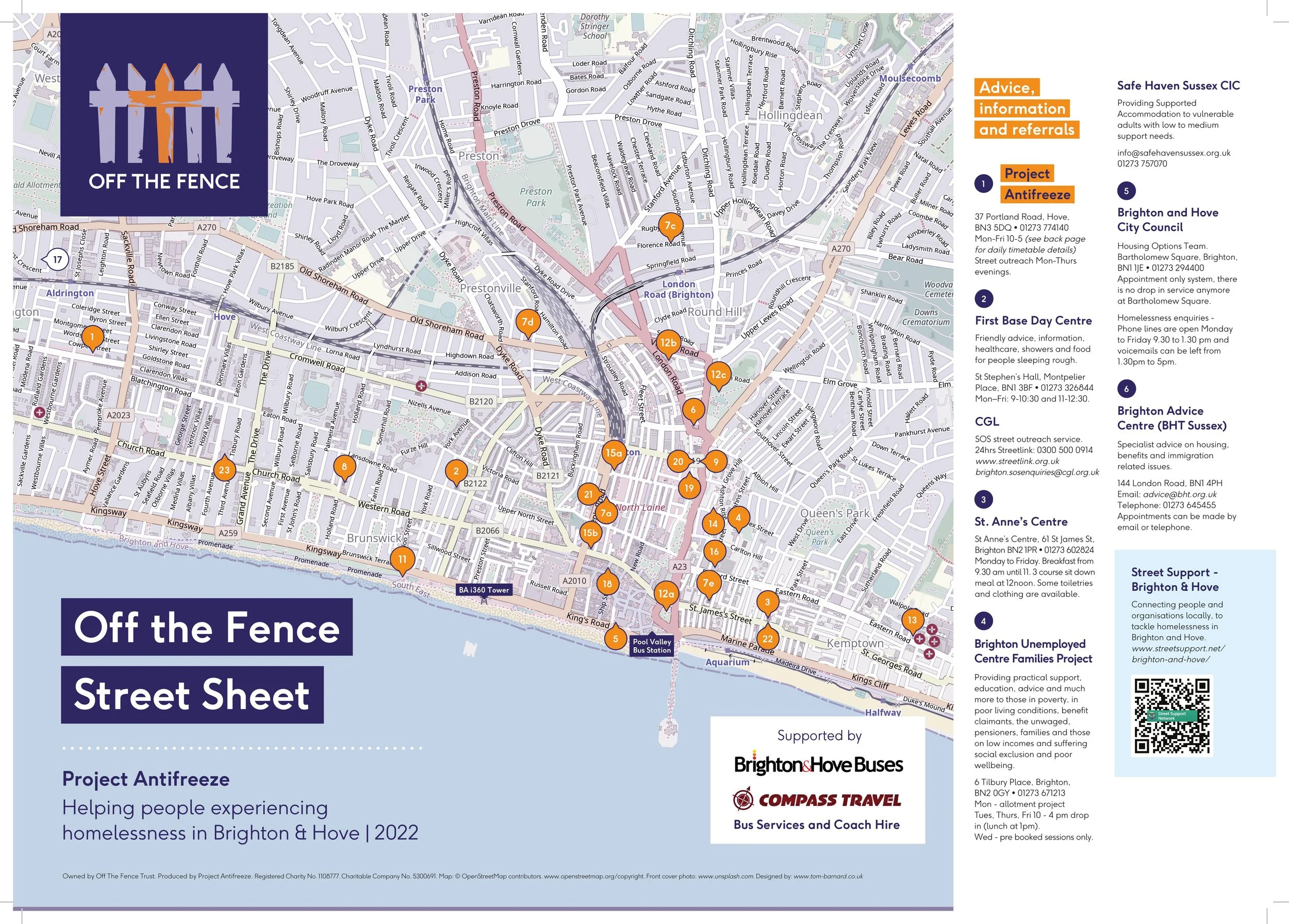 Antifreeze: Brighton Rough Sleeper Support - Off The Fence — Off The Fence