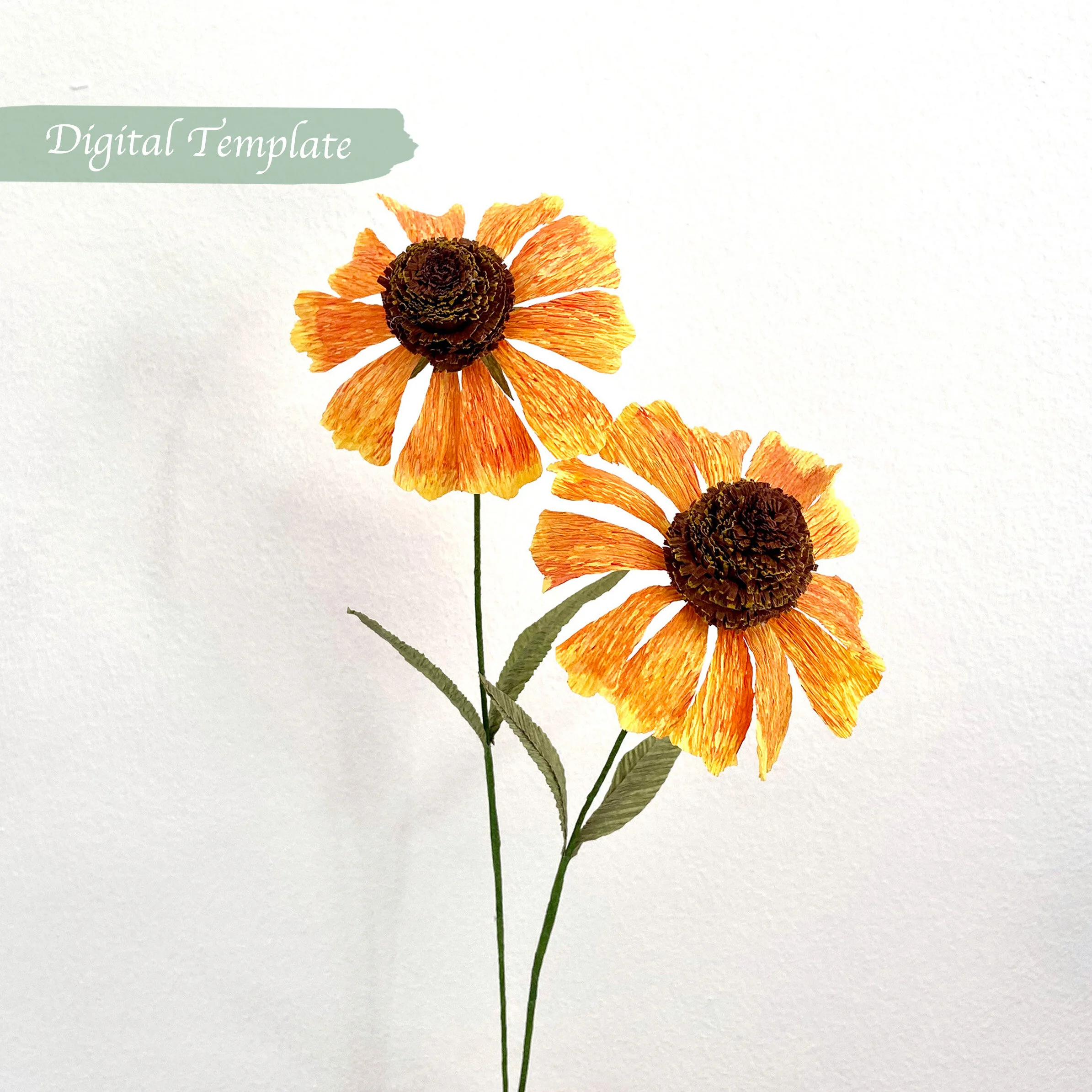 Handmade Crepe paper Columbine Flower - Aquilegia Digital Template with ...