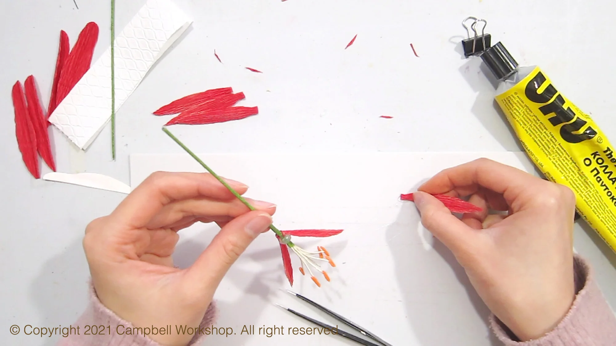 Paper English Rose - Scepter'd Isle Digital Template — Campbell Workshop