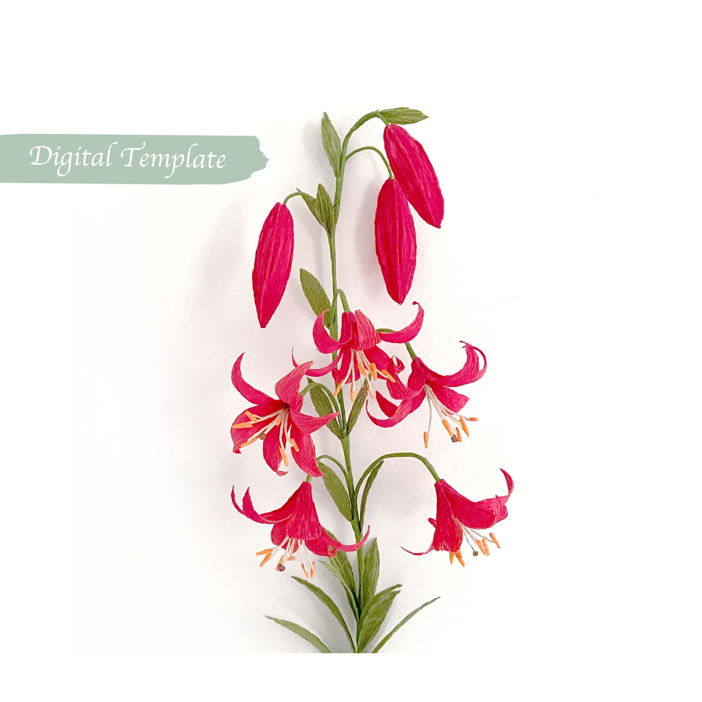 Paper English Rose - Scepter'd Isle Digital Template — Campbell Workshop