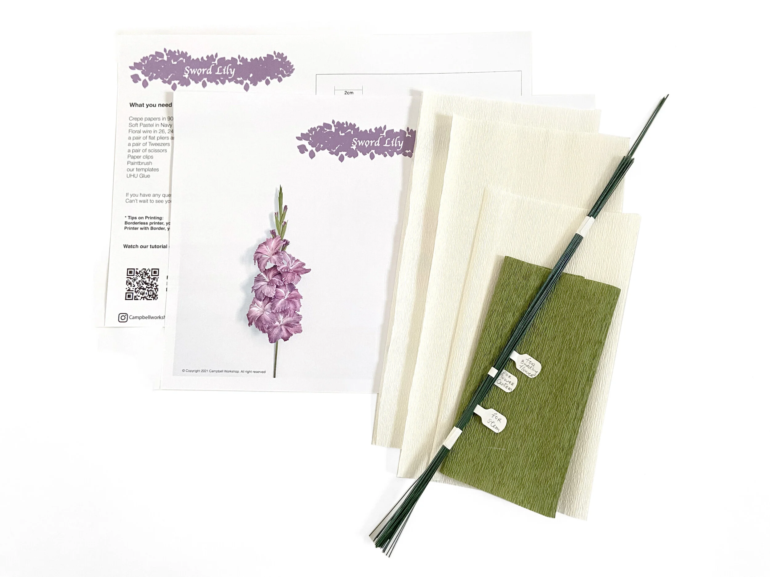 Handmade Crepe Paper Classic Tulip DIY Kit with video Tutorial ...