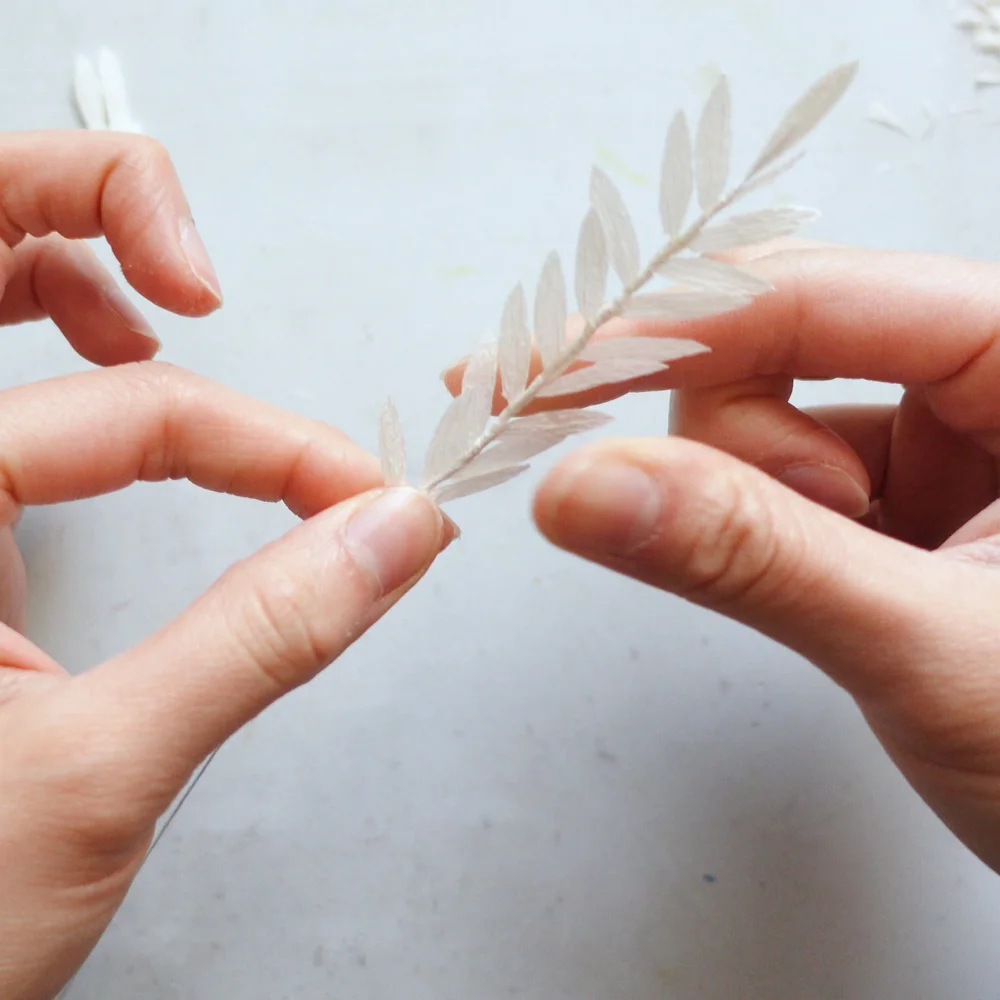 Handmade Crepe paper Mistletoe Digital Template with video tutorial ...