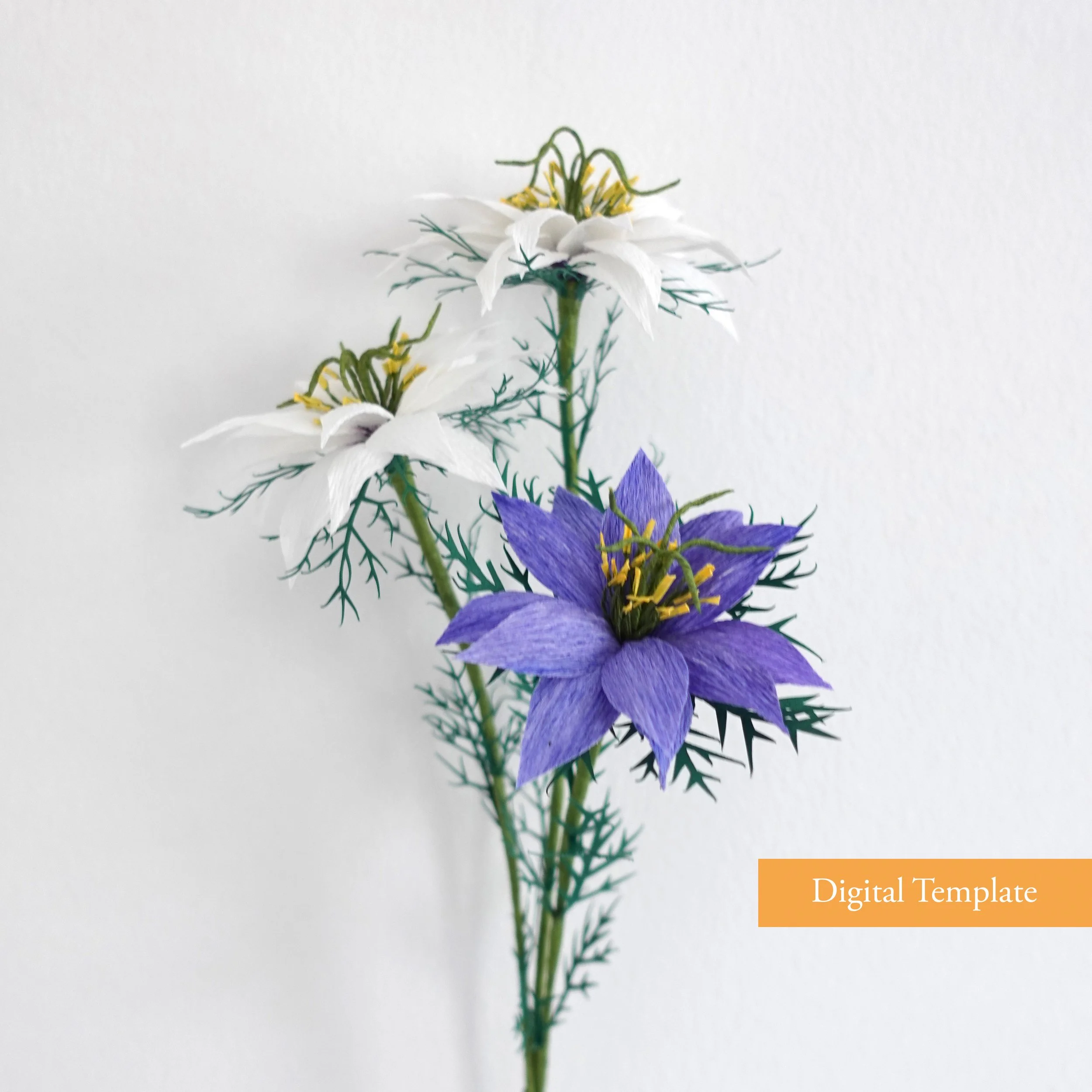 Handmade Crepe paper King Protea Flower Digital Template with video ...