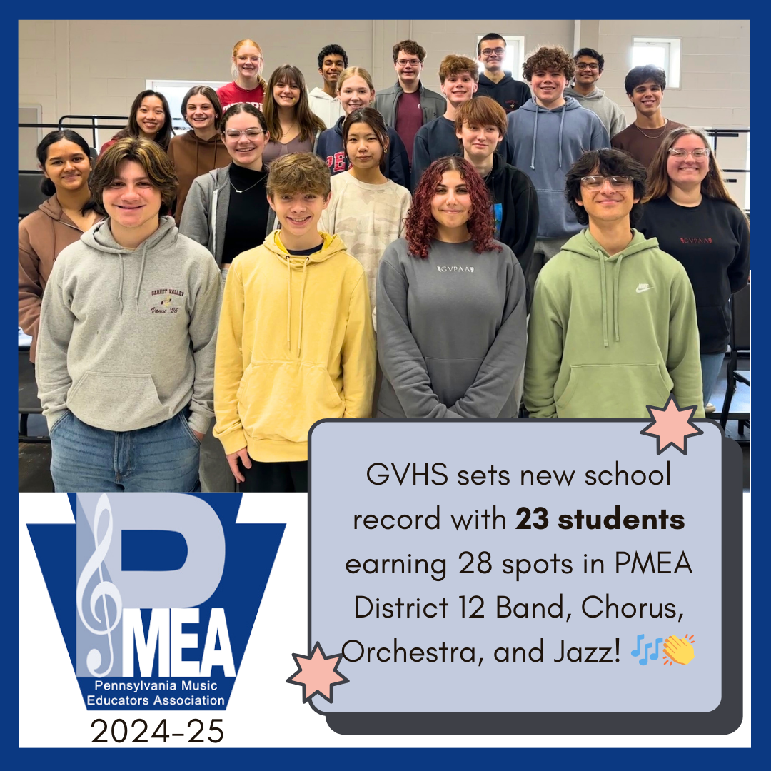 GVHS Music Students in PMEA Honors Ensembles — Garnet Valley School ...